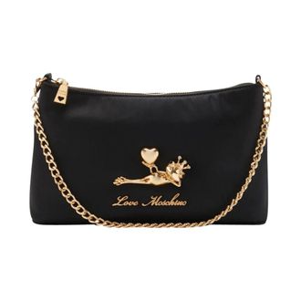 Love Moschino Femme, Sacs, Noir, Taille: ONE Size Sac à bandoulière en satin