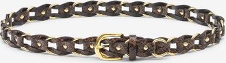 Isabel Marant Ceinture Bali En Cuir - Femme - Mocha - Taille75 - Isabel Marant