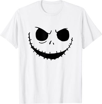 Disney The Nightmare Before Christmas Jack Face White T-Shirt