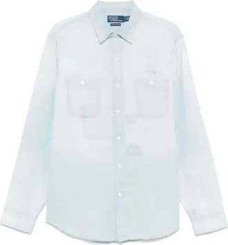 Polo Ralph Lauren Homme, Chemises, Bleu, Taille: XL Chemise Sport Manches Longues