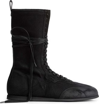 Ann Demeulemeester Fides Soft High-Tops Boxing Sneakers