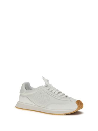Dolce & Gabbana Mens Dg Cushion Sneakers Bianco-Bianco Bianco/bianco