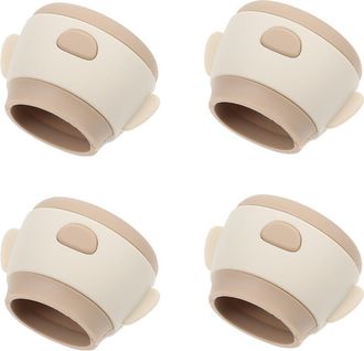 SOLUSTRE Silikon Stuhlbeinschoner 4 St&uuml;ck Boden Und M&ouml;belbodenschutz rutschfest Kratzfest Ger&auml;uschd&auml;mpfend Passend F&uuml;r Barhocker K&uuml;chenst&uuml;hle Haushalt B&uuml;ro