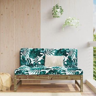 vidaXL Canap&eacute; central de jardin 120x80 cm bois de pin impr&eacute;gn&eacute; Vidaxl