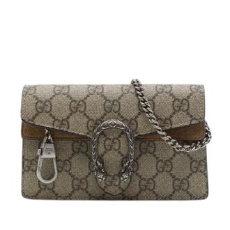 Gucci Sac bandouli&egrave;re mini en su&egrave;de Pre-owned - Femme - Pre-owned - Beige - Taille: ONE Size