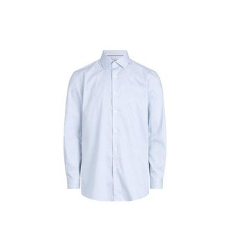 Pierre Cardin Chemise droite jacquard en coton m&eacute;lang&eacute;