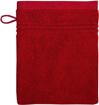 Dyckhoff Frottierserie Nature Waschhandschuh 16 x 21 cm Amarena - Rot