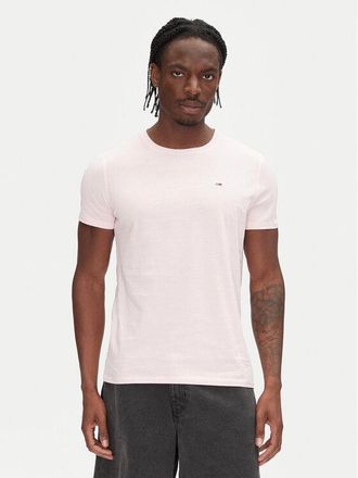 Tommy Jeans T-Shirt DM0DM04411 Rosa Slim Fit