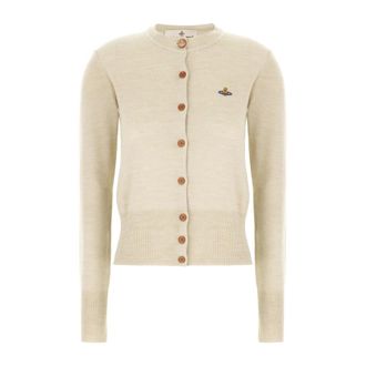Vivienne Westwood Femme, Pulls, Beige, Taille: 38 FR Bea Cardigan