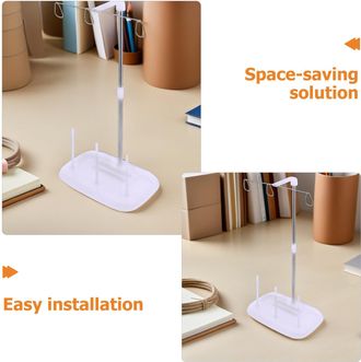 TOPBATHY 2 Stück Teiliges Nähgarnständer für Haushaltsnähmaschine Einfacher Aufbau Platzsparend Kompatibel mit Stickgarn Spulenhaltern für Zuhause und Bastelar