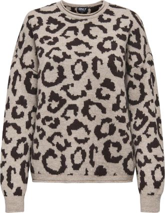 Only Onljade Animal Ls O-Neck KNT Noos