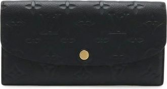 Louis Vuitton Portefeuille long Pre-owned Monogram Empreinte (pliant) - Femme - Pre-owned - Noir - Taille: ONE Size