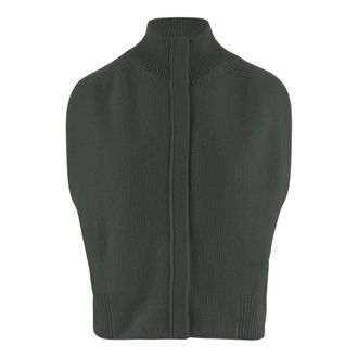 SA SU PHI Cashmere &Auml;rmelloser Pullover - - Jackets - Damen - Gr&uuml;n - XL