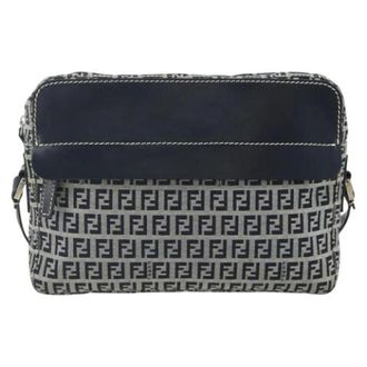 Fendi Pre-owned Canvas Shoulder Bag - - Pre-owned - Damen - Blau - ONE SIZE