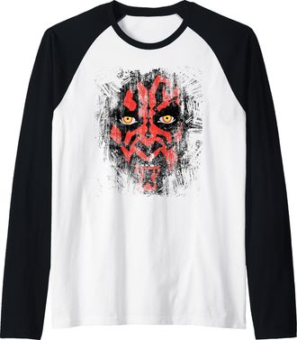 Star Wars Darth Maul Weathered Face Raglan