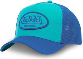 Von Dutch Casquette Homme & Femme, Casquette Trucker, Ajustable, Bleu Taille TU