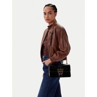 Pinko Handtasche PINKO Love One Light Cl PE 25 PLTT 105313 A1UV Schwarz