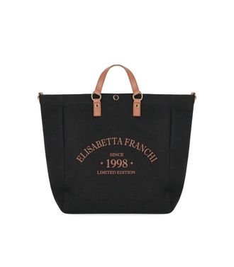 Elisabetta Franchi SAC CABAS AVEC LOGO NOIR ELISABETTA FRANCHI