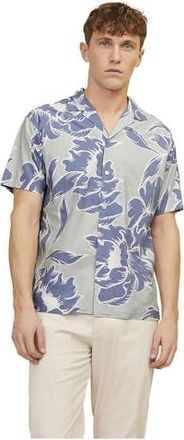 Jack & Jones Jprblapalma Resort T-Shirt S/S Sn Chemise, Green Tint/Fit : Coupe détendue, XL Homme