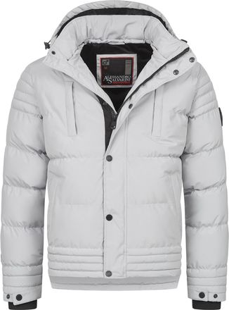 Alessandro Salvarini Winterjacke ALESSANDRO SALVARINI ASFabiano, Herren, Gr. XXL, grau, Obermaterial: 100% Polyester; Innenseite: 100% Polyester, Jacken Winterjacke, mit w