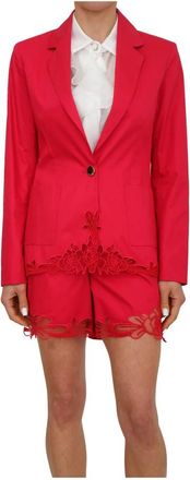 Fracomina Femme, Vestes, Rouge, Taille: 42 FR Long Jacket