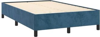 vidaXL Cadre de lit sans matelas bleu foncé 120x190 cm velours vidaXL
