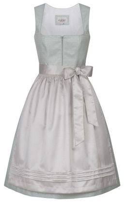 N&uuml;bler Trachtenkleid Midi Dirndl Giselle in Gr&uuml;n von N&uuml;bler - Rockl&auml;nge 60 cm