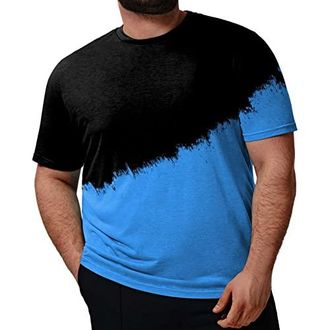 Generic T-shirt de sport &agrave; manches courtes respirant : sweat-shirt surdimensionn&eacute; T-shirt patchwork bicolore T-shirts l&eacute;gers sur-chemise respirante douce chem