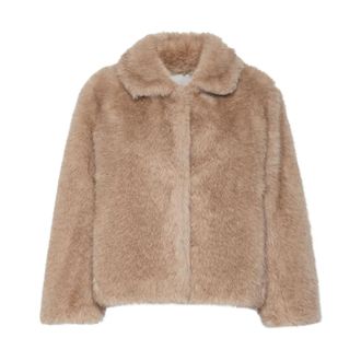 Max Mara Kurzmantel mit weicher Textur - Honey - - Jackets - Damen - Beige - S