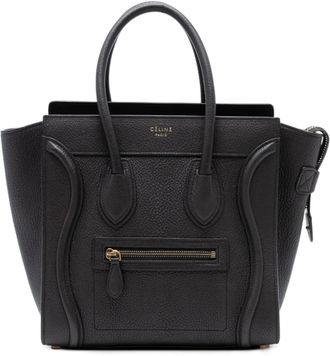 Celine Shopper - Micro Leather Luggage Tote - Gr. unisize - in Braun - für Damen