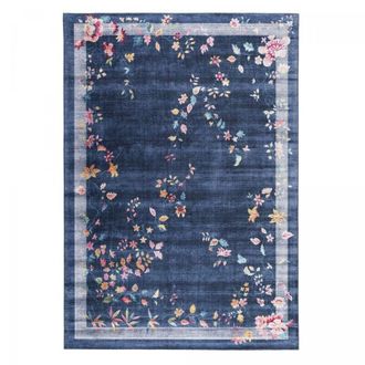 Un amour de tapis Unamourdetapis - Tapis salon et chambre 200x290 bleu et rose rectangle tiss&eacute; motif floral vivace 8