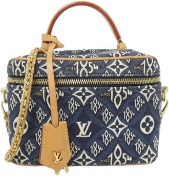 Louis Vuitton Pre-owned Since1854 Vanity Jacquard Canvas Bag - Femme - Pre-owned - Bleu - Taille: ONE Size