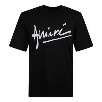 Amiri Homme, Tops, Noir, Taille: S Script Tee