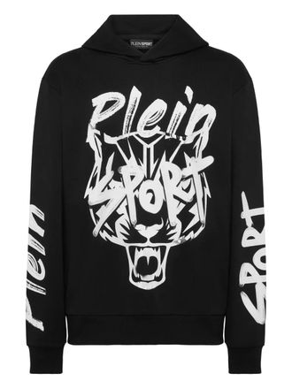 Plein Sport hoodie &agrave; imprim&eacute; graphique - Noir