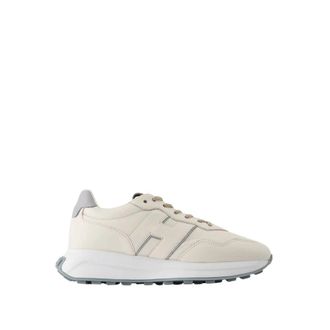 Hogan Wei&szlig;e Leder-Sneakers mit Schn&uuml;rsenkeln - - Shoes - Damen - Wei&szlig; - 40 EU