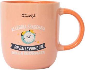 Mr. Wonderful Tasse - &Uuml;bertriebene Freude seit den ersten Stunden des Tages - Keramikbecher mit motivierender Botschaft