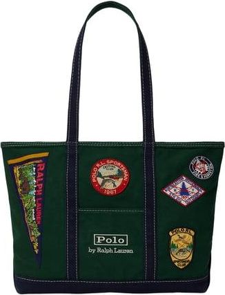 Polo Ralph Lauren Sac &agrave; patchs brod&eacute;s en cuir