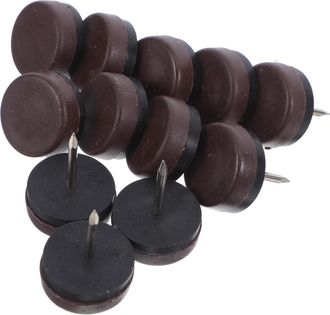 PartyKindom KOMBIUDA 40 Stück Möbelgleiter mit Nagel rutschfeste Bodenschoner aus Gummi Geräuschdämpfend Strapazierfähig Geeignet für Tische Stühle Schränke Schüt