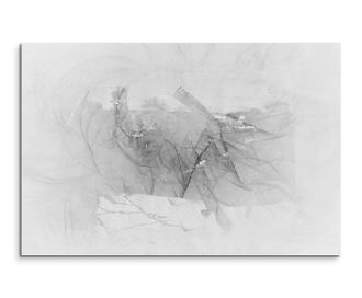 Paul Sinus Art Sinus Art Abstrakt 1431-120x80cm SCHWARZ-Weiss Bilder - Wandbild Kunstdruck in XXL Format - Fertig Aufgespannt - TOP - Leinwand - Wand Bild - Kunst Bi