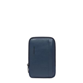 Piquadro Ac6847W137R &Eacute;tui de t&eacute;l&eacute;phone en cuir avec cordon - Homme - Accessoires - Bleu - Taille: ONE Size