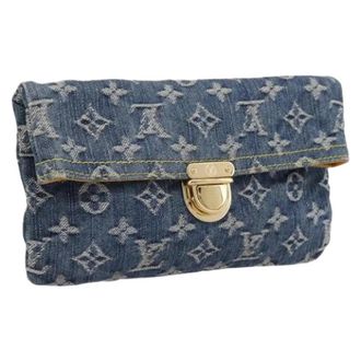 Louis Vuitton Pre-owned Monogram Denim Clutch - - Pre-owned - Damen - Blau - ONE SIZE