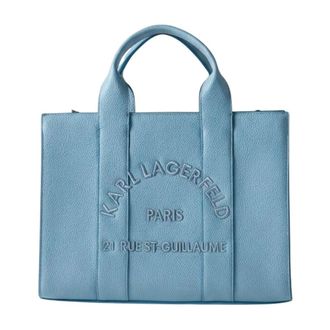 Karl Lagerfeld Femme, Sacs, Bleu, Taille: ONE Size Rue St-Guillaume Medium Tote