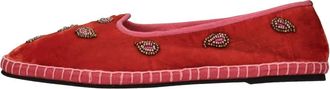 Maliparmi Maliparmi, Femme, Chaussures, Rouge, Taille: 38 EU Ballerine en Velours
