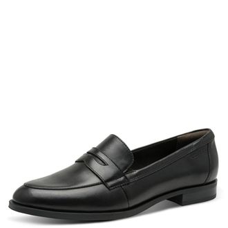 Tamaris Damen Slipper Leder schwarz 38