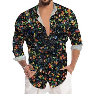 Generic Haut A Paillette, Chemise De Soir&eacute;E &agrave; Paillettes Et Sequins Manches Longues Style D&eacute;Contract&eacute; Id&eacute;Ale pour Les F&ecirc;Tes