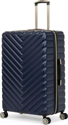 Kenneth Cole Reaction Damen Madison Square Hardside Chevron Erweiterbares Gepäck, Marineblau, 20-Inch Carry On, Damen Madison Square Hardside Chevron Erweiterbares Gepäck