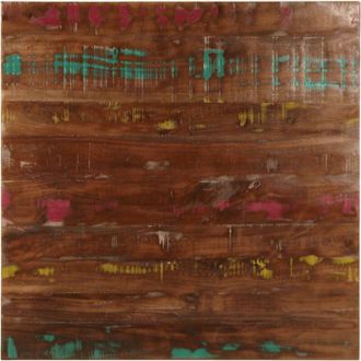 vidaXL Dessus de table 70x70x3,8 cm carr&eacute; bois massif de r&eacute;cup&eacute;ration Vidaxl