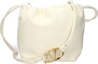 Valentino Garavani Femmes Sacs &agrave; bandouli&egrave;re Cuir Beige/Ivoire