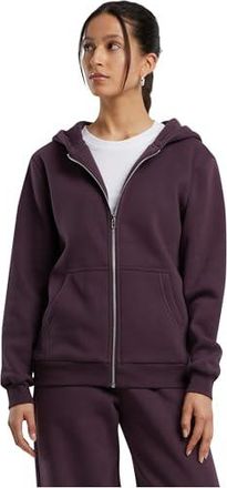 Build Your Brand By290-ladies Fluffy Zip Hoody Sweat-Shirt &agrave; Capuche, Plumpurple, XL Femme