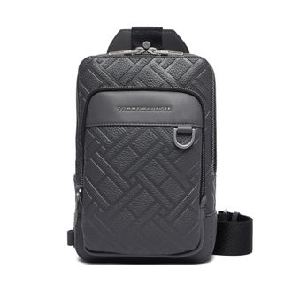 Tommy Hilfiger Umh&auml;ngetasche Tommy Hilfiger Th Flag Slingpack AM0AM14430 Grau